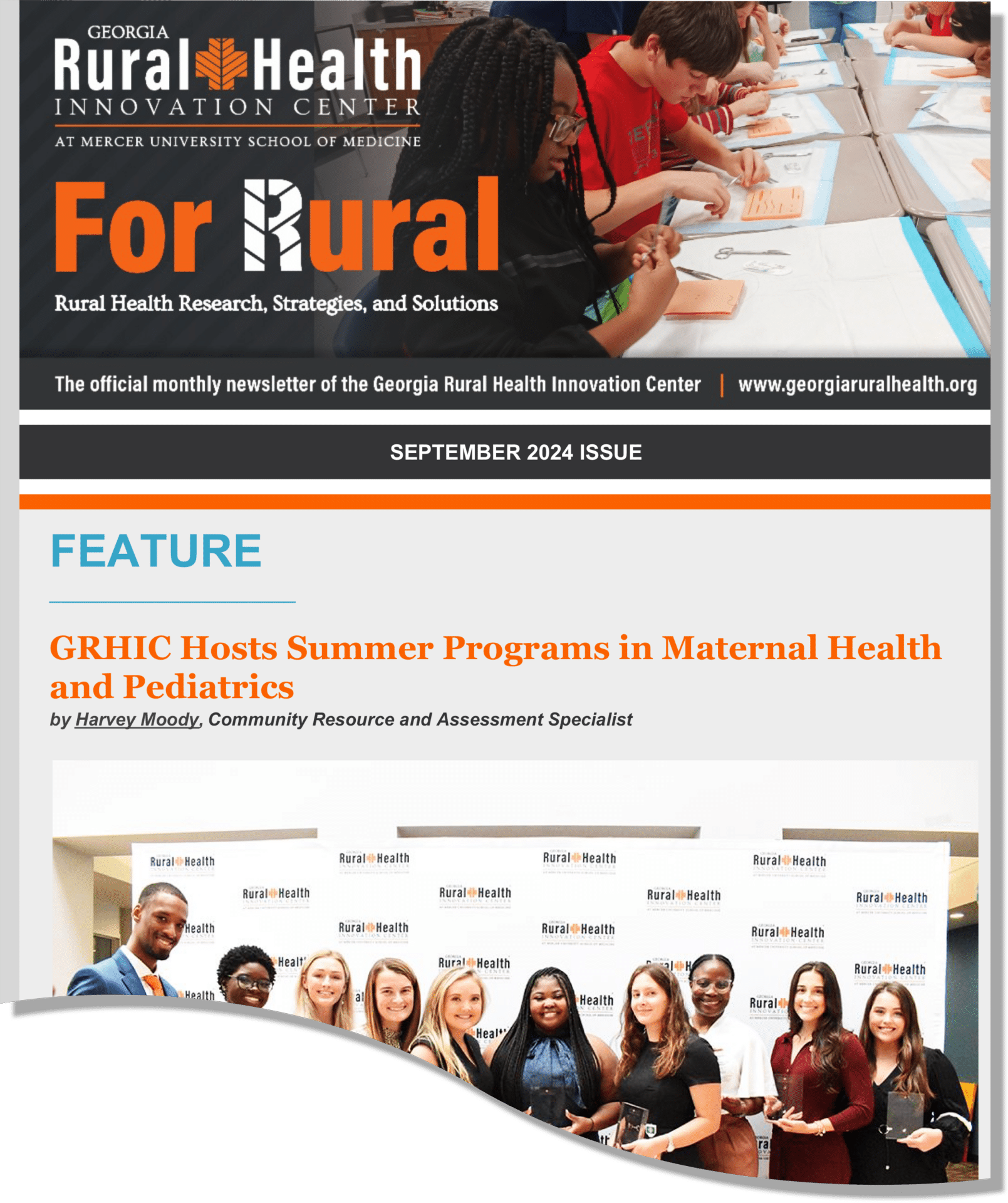 For Rural Monthly Newsletter | Georgia Rural Health Innovation Center